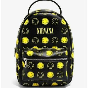 Hot Topic | Bags | Nirvana Smile Logo Backpack | Poshmark